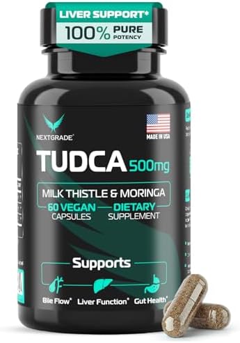 Amazon.com: NEXTGRADE TUDCA 500mg Bile Salts Liver Support Supplement ...