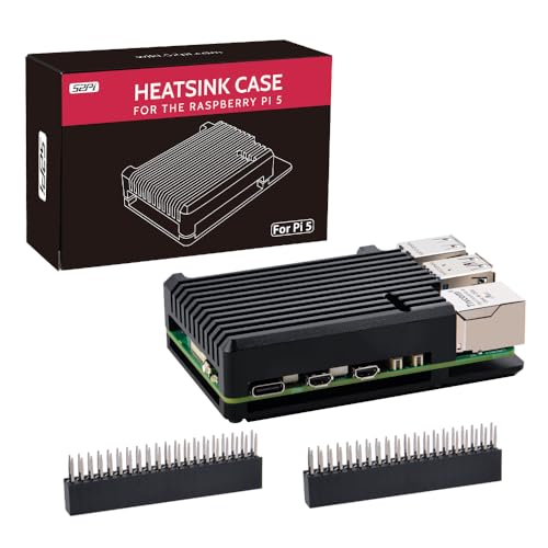 GeeekPi Heatsink Case for Raspberry Pi 5, Raspberry Pi 5 Aluminum ...