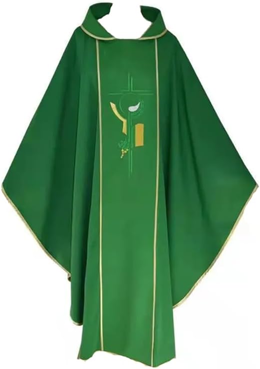 Amazon.com: BLESSUME Mass Chasuble Robe for Priest Catholic Church ...