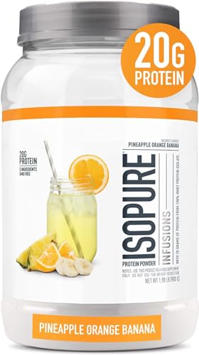 Isopure Protein Powder, Clear Whey Isolate Protein, Post Workout ...