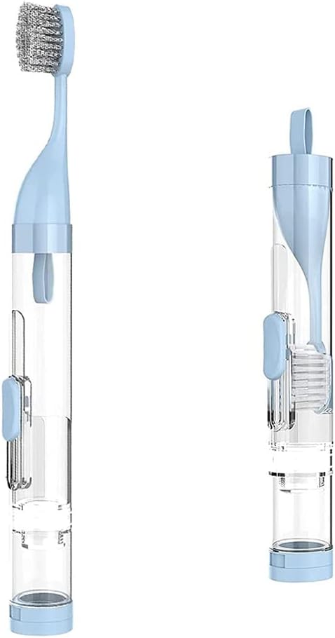 WAenZeeNH Portable Folding Toothbrush Travel Toothbrush with Toothpaste ...