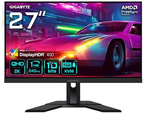 KOORUI 27 Inch Gaming Monitor 240Hz QHD(2560 ×1440) IPS Computer ...