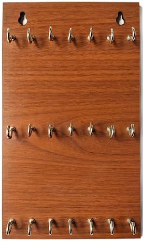 Webelkart Wooden Premium Key Chain Wall Hanging Key Holder- 21 Hooks ...