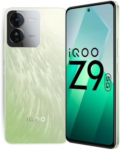 iQOO Z9 5G (Brushed Green, 8GB RAM, 256GB Storage) | Dimensity 7200 5G Processor | Sony IMX882 ...