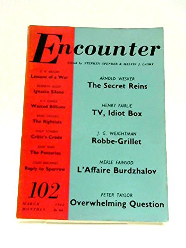 Encounter Vol. XVIII No. 3 March, 1962 #102: Arnold Wesker, Henry ...