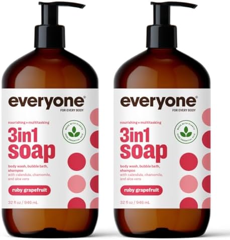 Amazon.com: Everyone 3-in-1 Soap, Body Wash, Bubble Bath, Shampoo, 32 ...