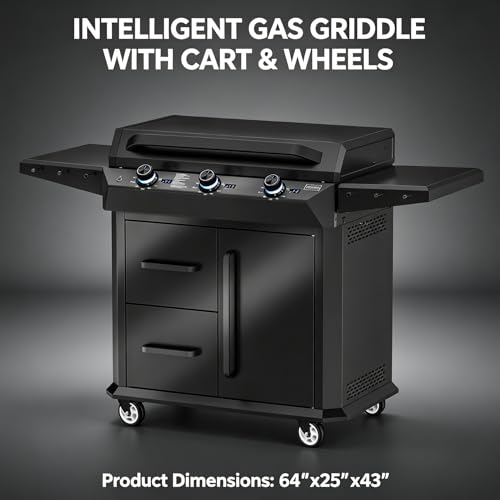 ONLYFIRE GRILLS 36" Intelligent Propane Gas Griddle with LED Knobs ...