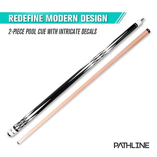 Pathline Pool Cue Stick – 58 inch Canadian Maple Billiard Pool Stick ...
