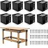 Heavy Duty Workbench Bracket Kit, 8 PCS Workbench Corner Brackets, 3 ...