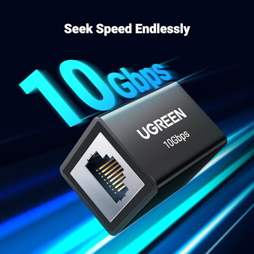 UGREEN RJ45 Coupler,10Gbps High-Speed Aluminum Ethernet Connector ...
