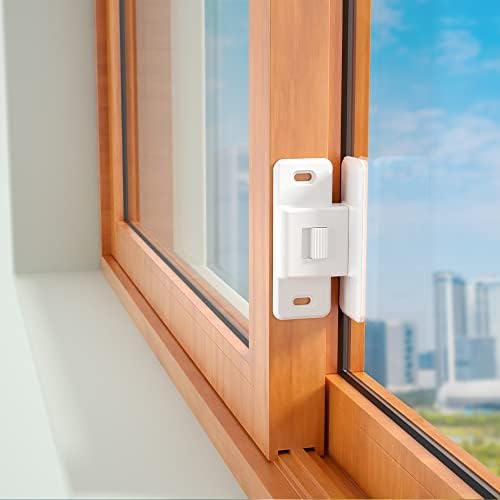 Amazon.com: SAFELON 4 Pcs Childproof Sliding Window Locks, Two-Way ...
