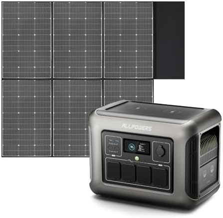 Amazon.com : ALLPOWERS R1500 Portable Power Station with SP039 Solar ...