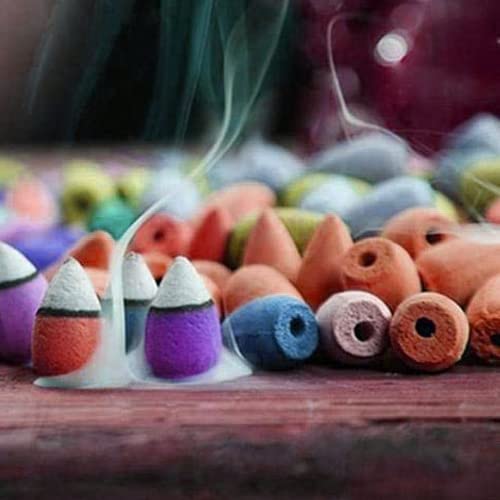 Asian Aura Backflow Incense dhoop/Cone | Scented Back Flow Smoke Cones ...