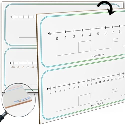 Amazon.com : Dry Erase Number Line Lapboard 9"x12" Double Sided White ...