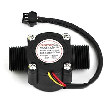 SENSTREE G1/2 ’’ Flow Hall Sensor with NPT Thread, 1-30L/Min Flow Meter ...