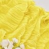 Amazon.com: Niallant 6 PCS Yellow Cheesecloth Boho Table Runner ...