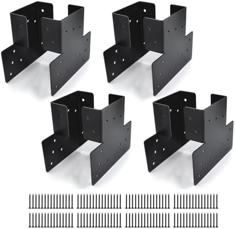 Amazon.com: (8 Pack) T Shaped Post to Beam Connector Roof Tie Bracket ...