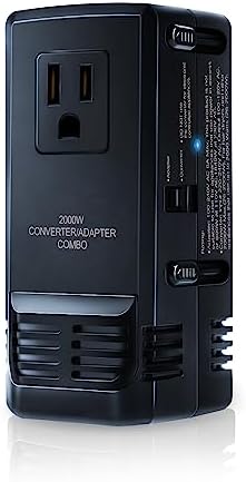 Amazon.com: Universal Travel Adapter, 2000W Travel Voltage Converter ...