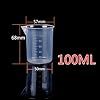 YAZANY 100ml Transparent Measuring Cups Measuring Jugs, Graduated ...