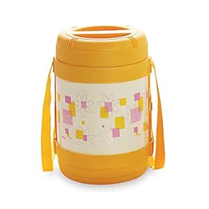 Buy Cello Super Star Insulated 4 Container Lunch Carrier, Yellow Online ...
