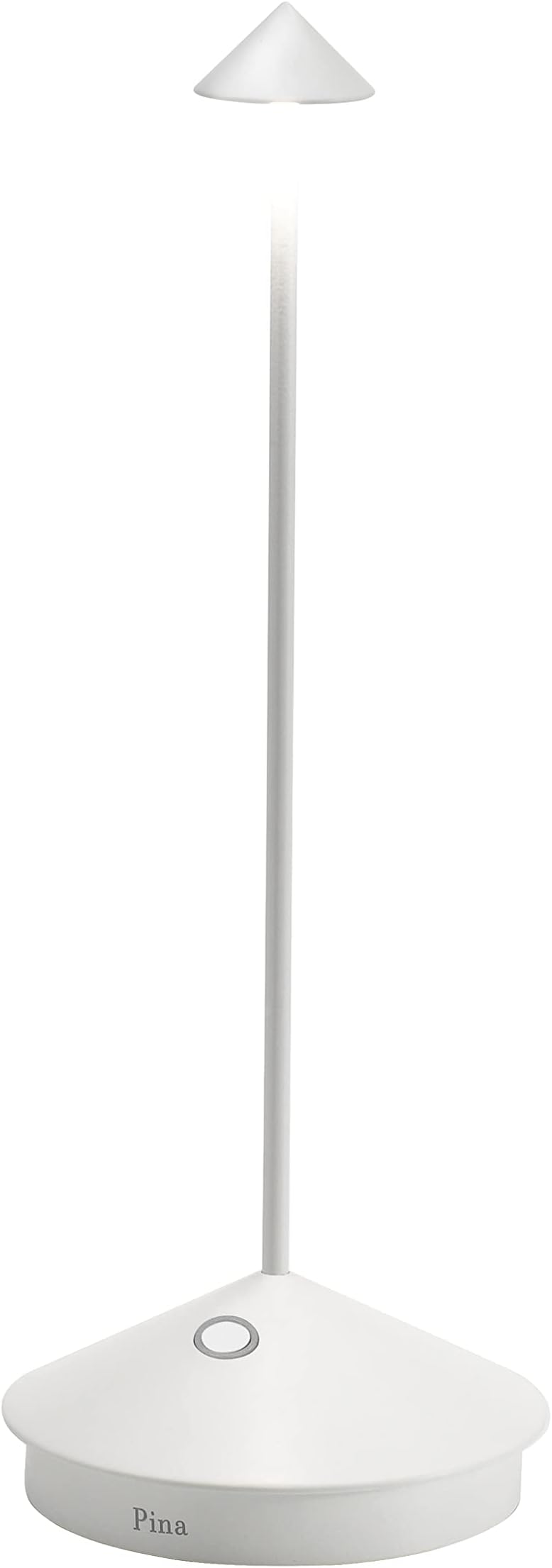 Zafferano Pina Pro LED Table Lamp (Color: White) in Aluminum, Indoor ...