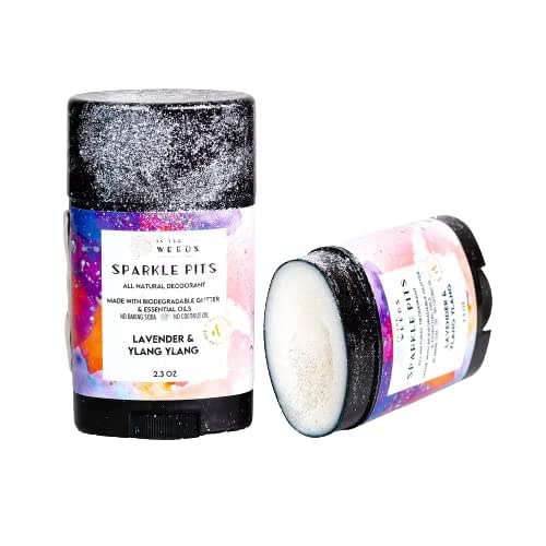 Amazon.com: In The Weeds Sparkle Pits Natural Glitter Deodorant made ...