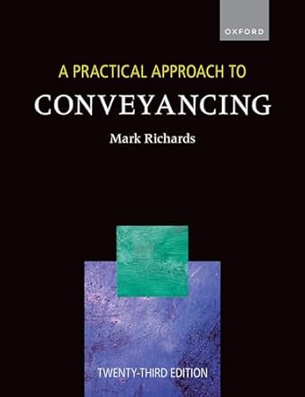 Amazon.com: A Practical Approach to Conveyancing: 9780192859358 ...