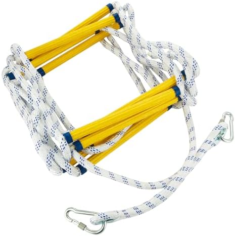EATHEATY 16ft Fire Escape Ladder 2 Story, Rope Ladder Emergency Fire ...