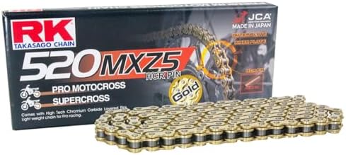 Amazon.com: RK Racing Chain GB520MXZ5-130 Gold 130 Link Heavy Duty ...