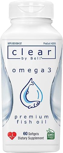 Amazon.com: Bell Clear Pure Omega 3 Fish Oil Supplements, 2000 mg per ...