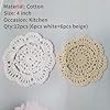Amazon.com: Ouyatoyu Doilies Cloth Lace Crochet Doilies Place Mats ...