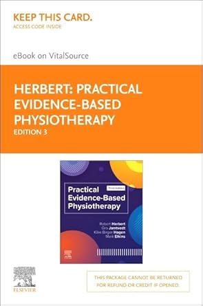 Buy Practical Evidence-Based Physiotherapy: Elsevier Ebook on Vitalsource Retail Access Card ...