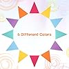 Amazon.com: Outus 6 Sets Rainbow Pennant Banner Flags Garland ...