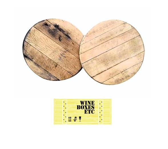 OAK BARREL ENDS WHISKY CASK LIDS - RECYCLED AND REFURBISHED… : Amazon ...