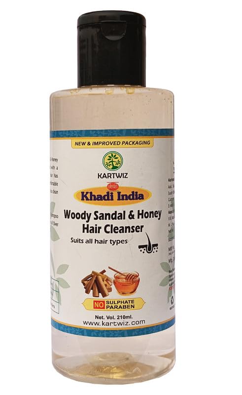 Buy Kartwiz Khadi Woody Sandal & Honey Herbal Shampoo - SLS & Paraben ...