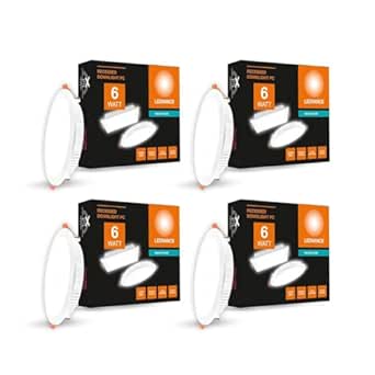 LEDVANCE OSRAM Lights for Ceiling 6W | Recessed Ceiling Light | Ceiling ...