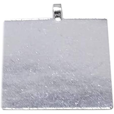 Sahiba Gems Solid Silver Square Piece Chokor : Amazon.in: Jewellery