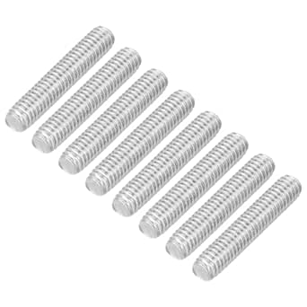 uxcell 8Pcs Fully Threaded Rod, M4 x 20mm 304 Stainless Steel Right ...