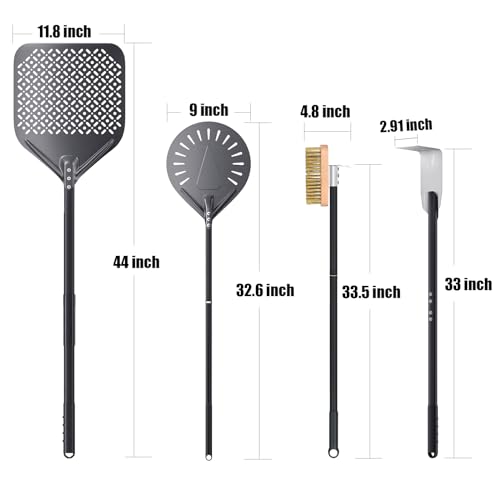 Snapklik.com : 4 Piece Pizza Oven Kit Pizza Turning Peel 9 Inch ...