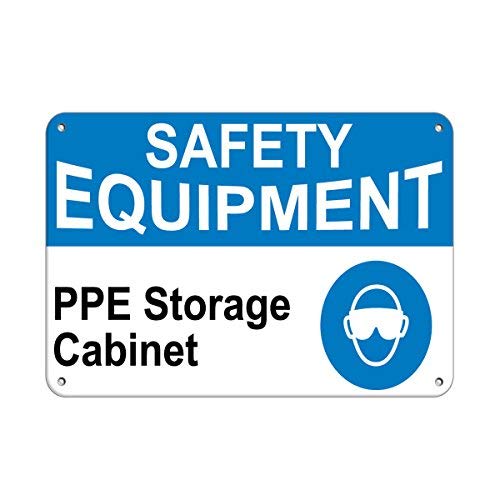 Vivityobert Safety Equipment Ppe Storage Cabinet Warehouse Signs Sign ...