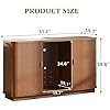 Amazon.com: Lurinthal Coffee Bar Cabinet with Fridge Space, Liquor Wine ...