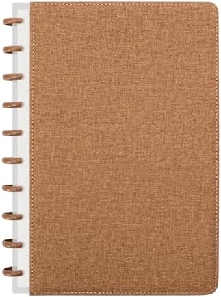 Amazon.com : MOSA BEAR Discbound Notebook, Leather Cover Discbound ...