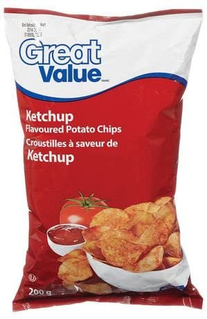 Amazon.com: Great Value Ketchup Flavoured Chips 1 Large Bag -{Imported ...