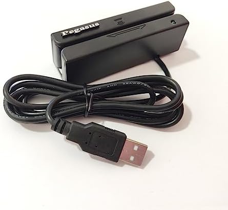 MSR Magnetic Card Reader USB Magnetic Strip Card Reader 3 Tracks Mini ...