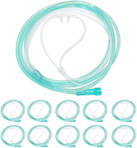 Amazon.com: 10 Pack High-Flow Ultra Soft Nasal Oxygen Cannula, Green ...