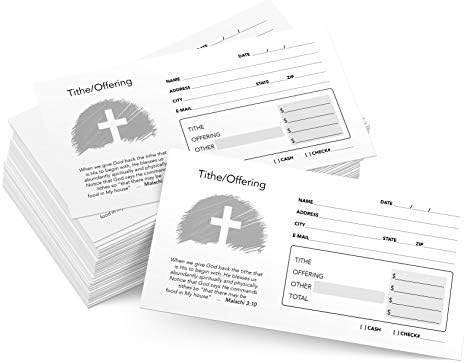 Amazon.com : 500 Church Offering | Tithe Donation Envelopes : Office ...