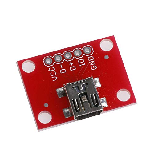 Mini USB Adapter Plate Breakout Board for USB Mini-B Extension Module ...