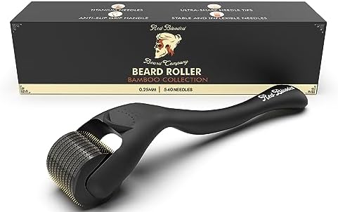 Amazon.com: Red-Blooded Beard Roller for Beard & Hair Care - 0.25mm ...
