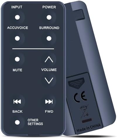 Amazon.com: PZL New Replacement Remote Control for ZVOX Accuvoice ...