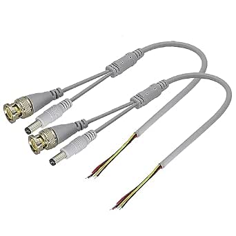 BNC DC Pigtail Video Power Cable BNC DC Male Bare Wire Open End ...
